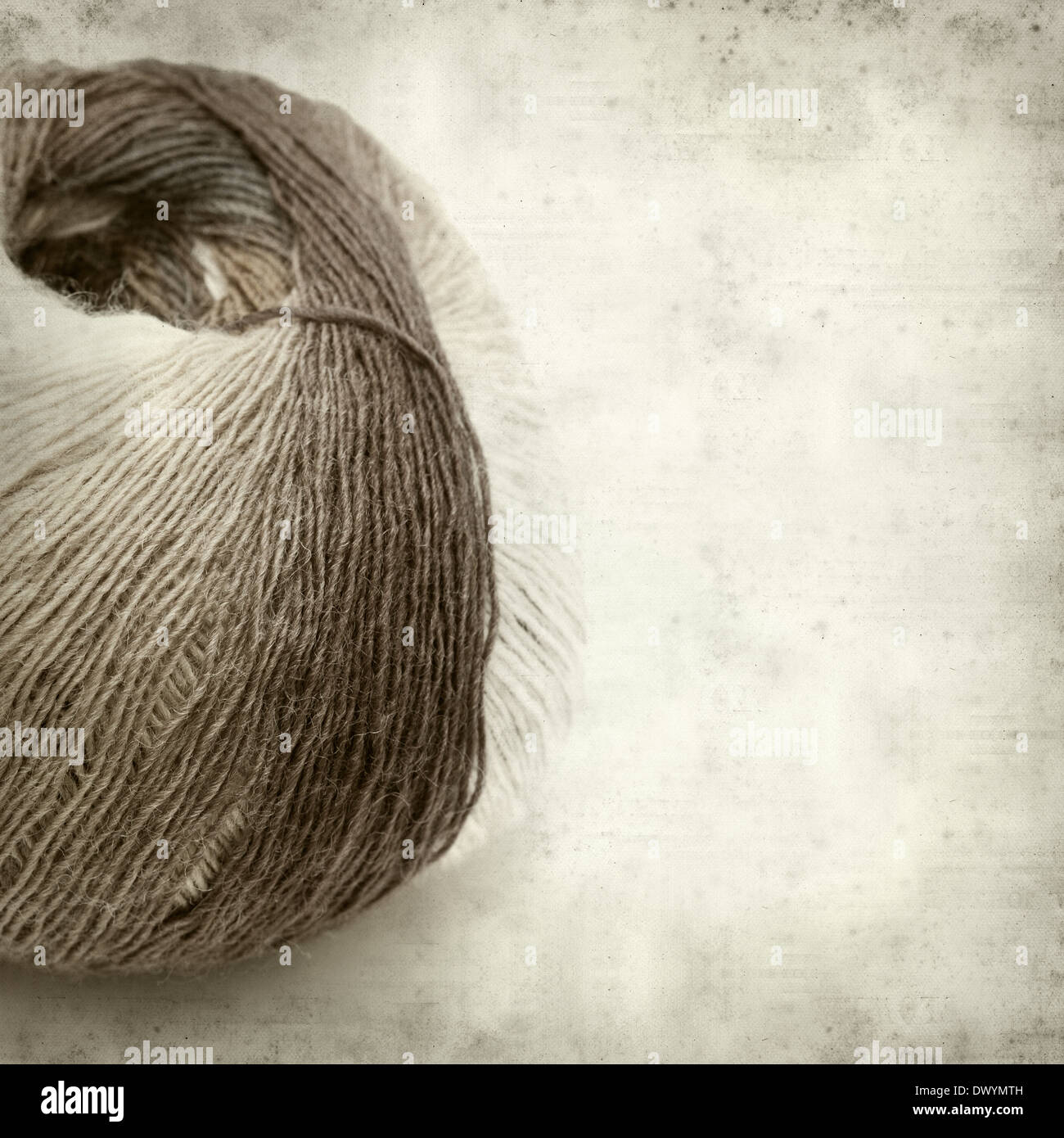 textured old paper background with knitting wool Stock Photo - Alamy
