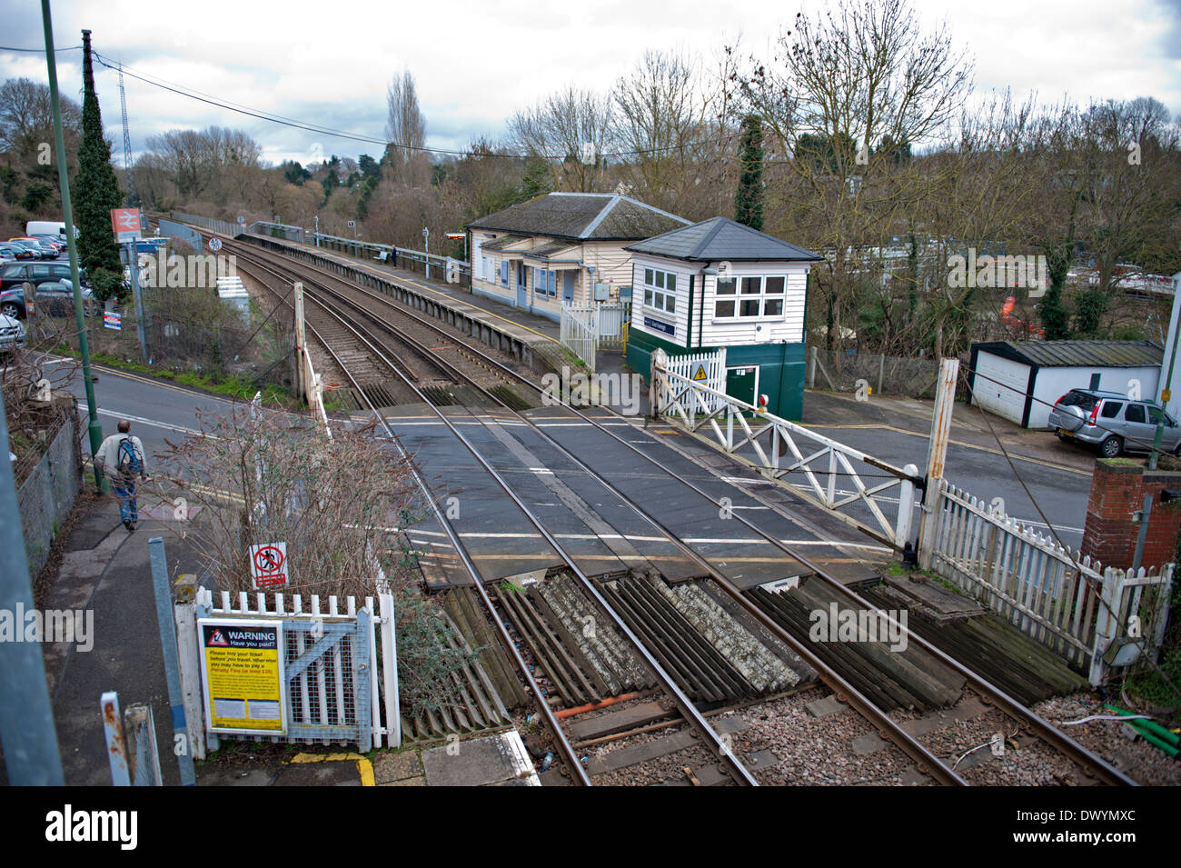 Old fashioned railway crossing gates hi-res stock photography and ...