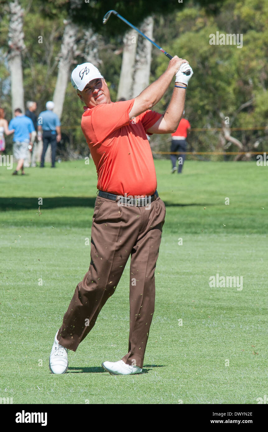 Newport Beach, California, USA. 14th Mar, 2014. Kenny Perry hits his ...