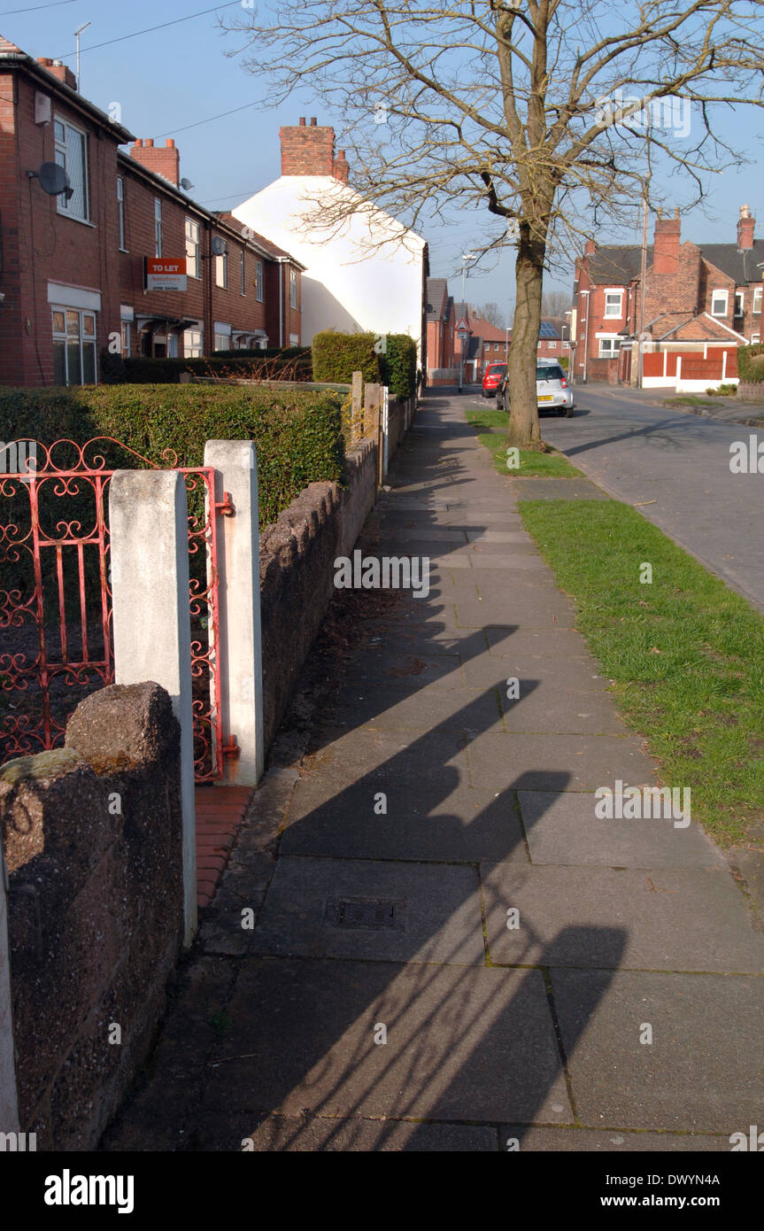 Terraced Housing Street Scene.3 Stock Photo - Alamy