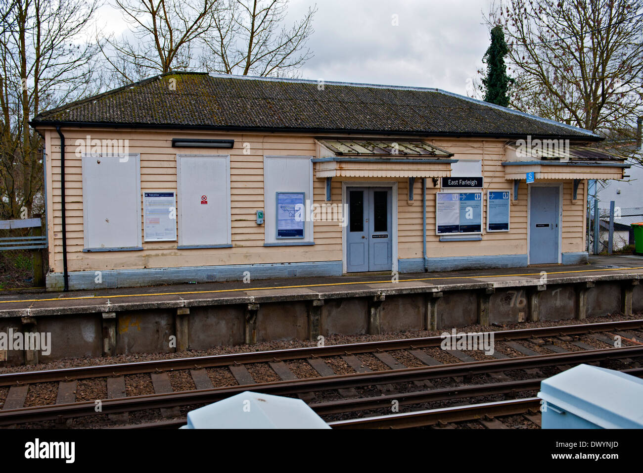 East Farleigh Railway Station, Kent UK Stock Photo - Alamy