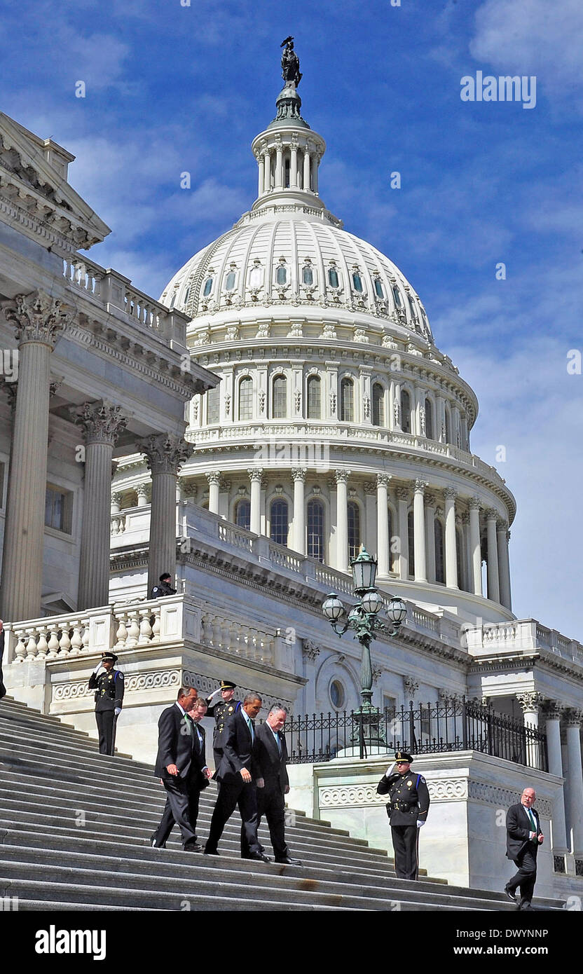 Washington, DC, USA. 14th Mar, 2014. From left to right: Speaker of the ...