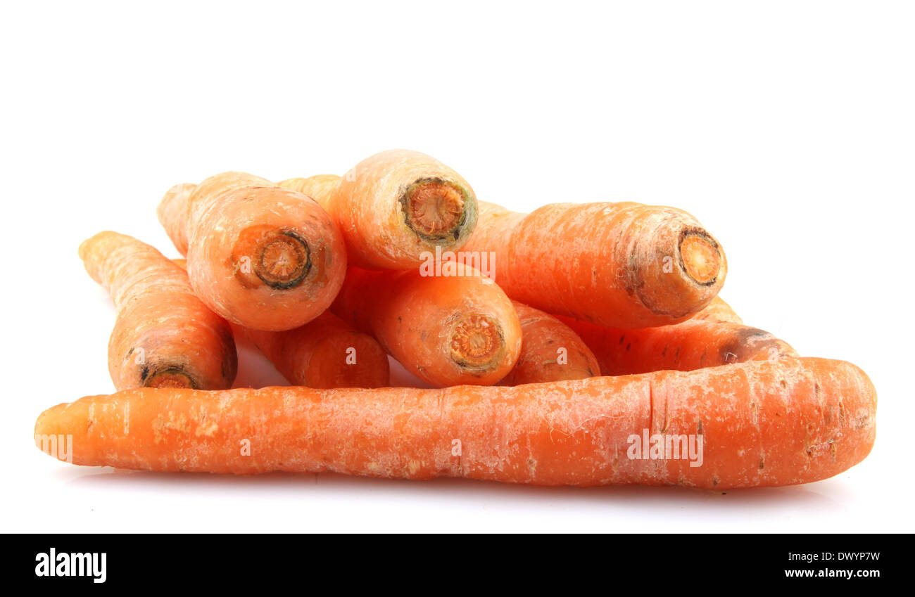 Carrots isolated on white background Stock Photo - Alamy