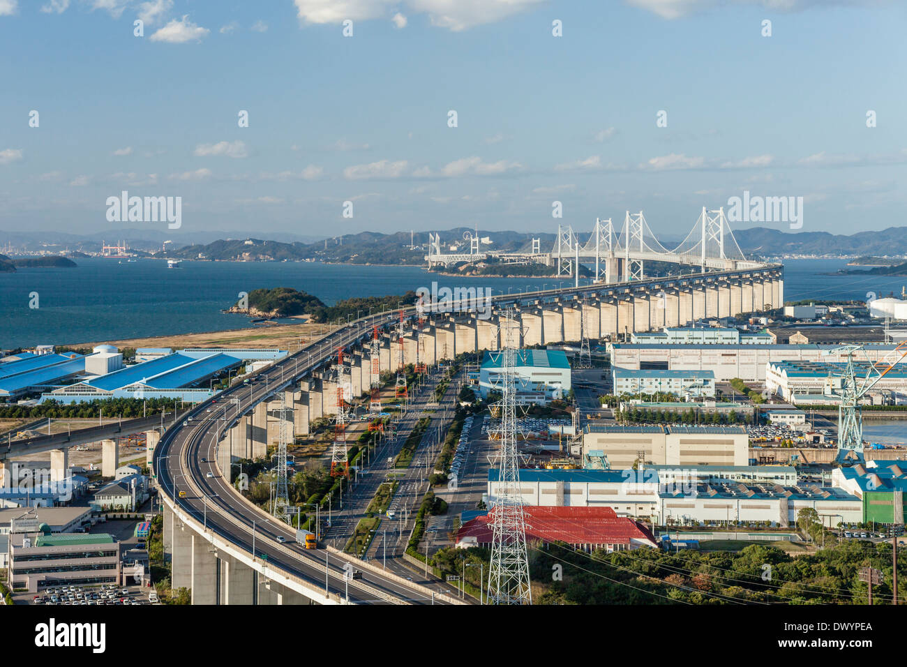 Japan factory road hi-res stock photography and images - Alamy