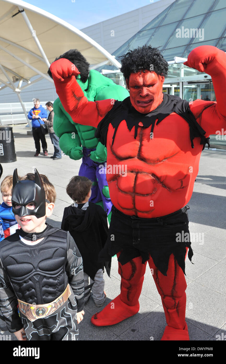 Excel, London, UK. 15th March 2014. Cosplay outfits of all styles at ...