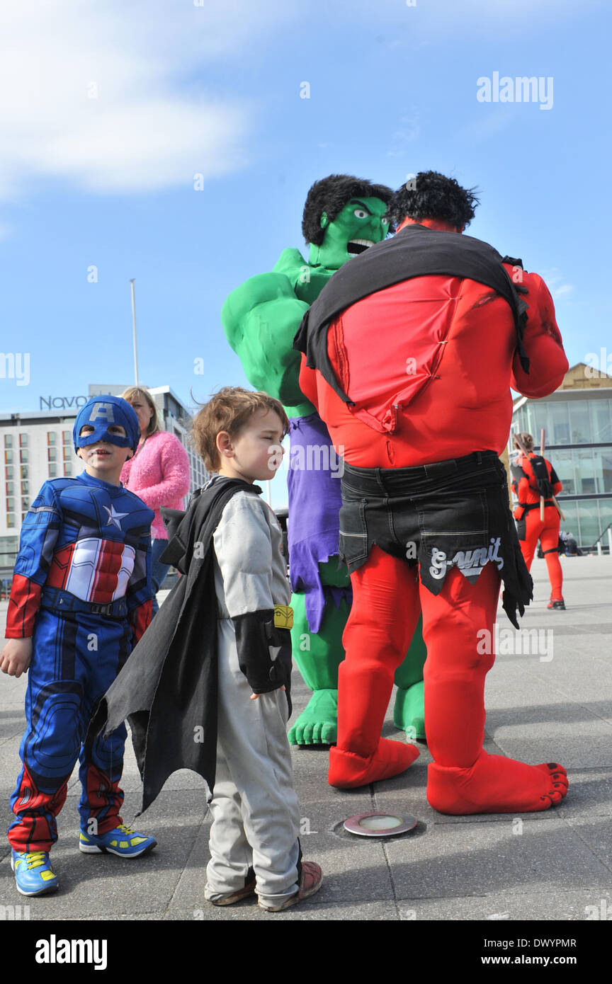 Excel, London, UK. 15th March 2014. Cosplay outfits of all styles and ...