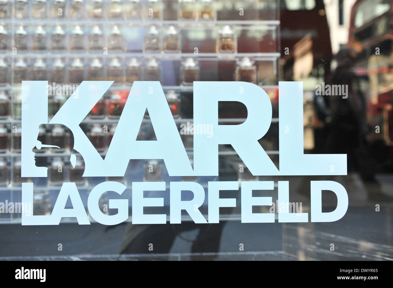 Regent Street, London, UK. 15th March 2014. The window display of Karl ...