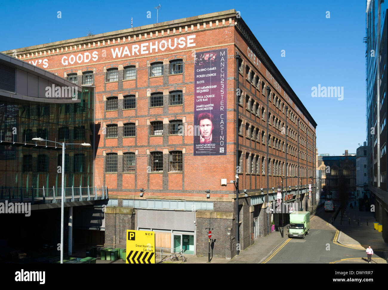 Great Northern Warehouse, Manchester, England, UK. Former railway goods ...