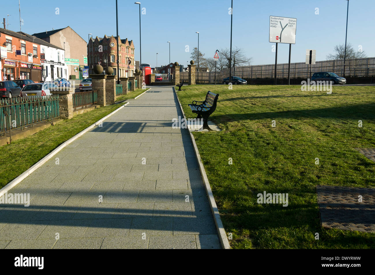 Landscaping at Wet Rake Gardens, Drake Street, Rochdale, Greater ...