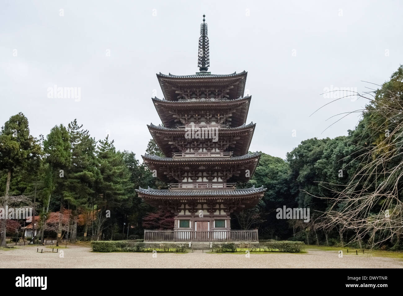 Five-story Pagoda in Daigo-ji Temple, Kyoto, Japan Stock Photo - Alamy
