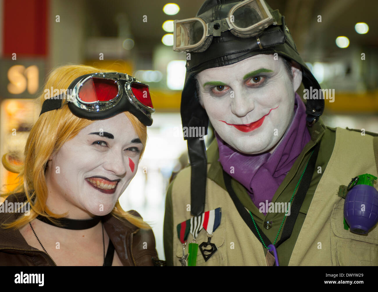 ExCel, London UK. 15th March, 2014. Cosplay visitors at ExCel London on ...