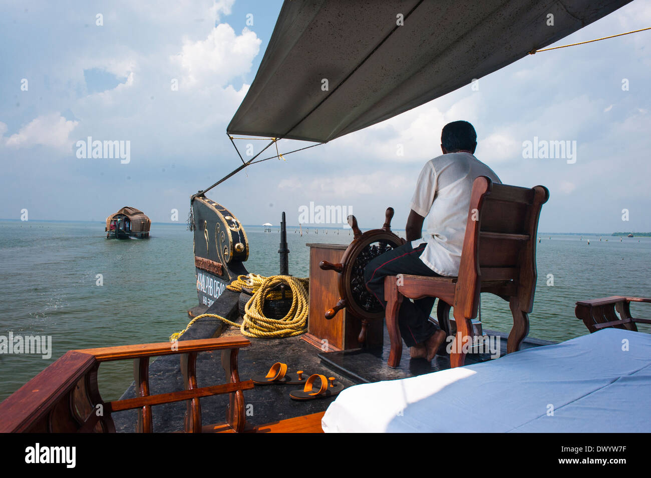 South Southern India Kerala backwater tour cruise waterway canal pilot ...