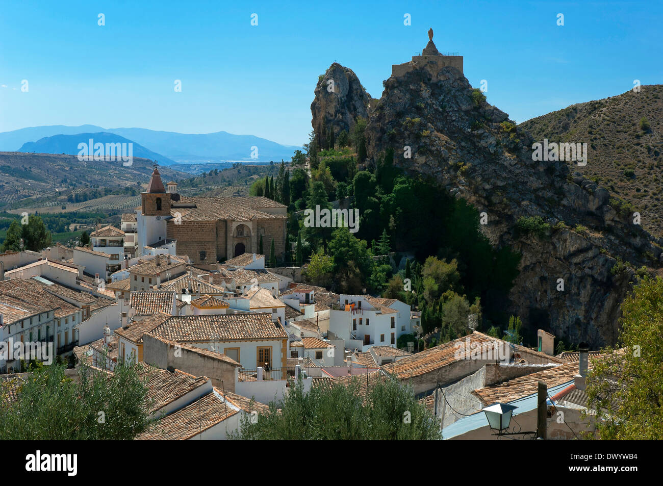 Panoramic view, Castril, Granada-province, Region of Andalusia, Spain ...