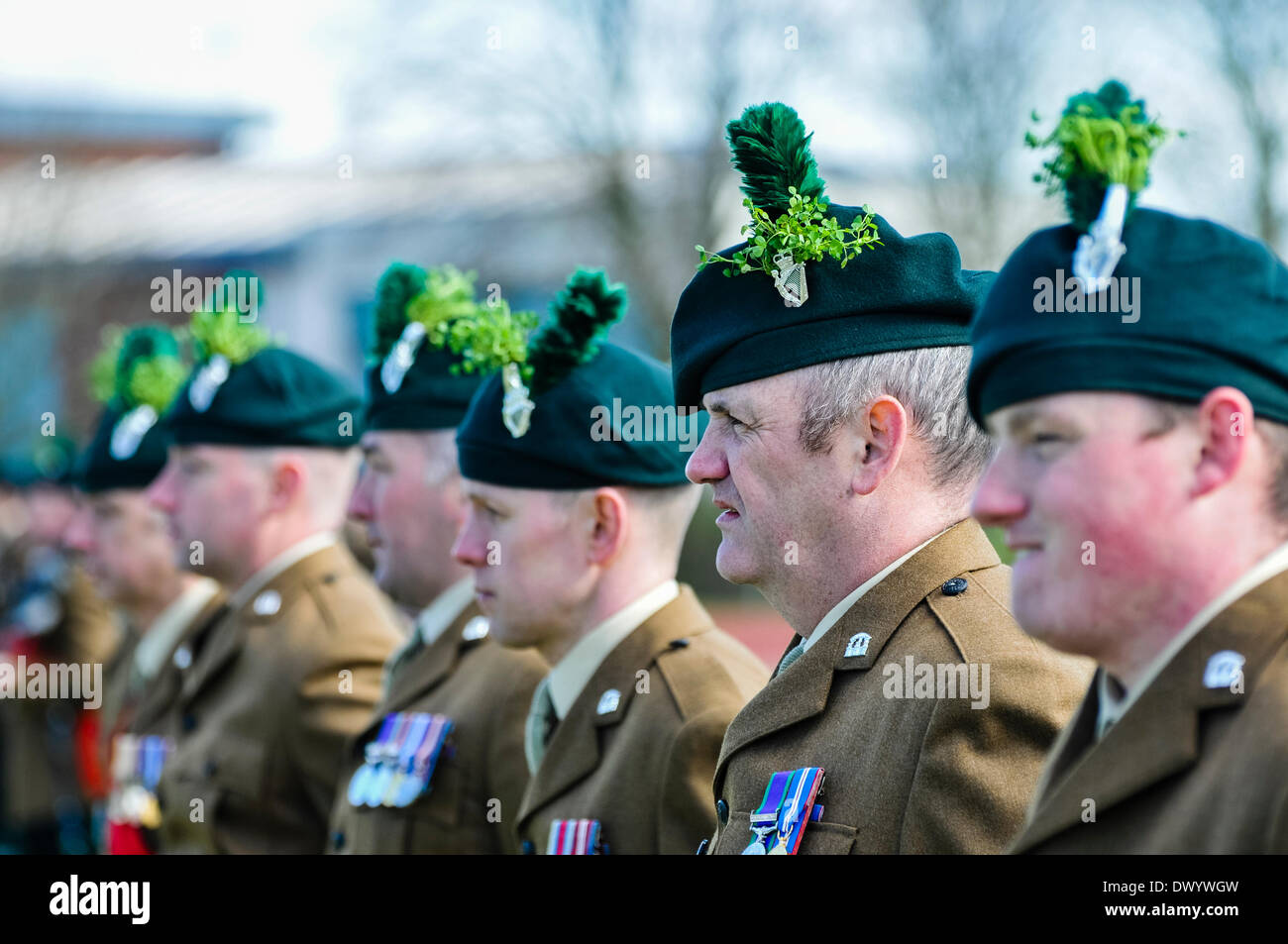 Lisburn, Northern Ireland. 15 Mar 2014 - Soldiers from the Royal Stock ...