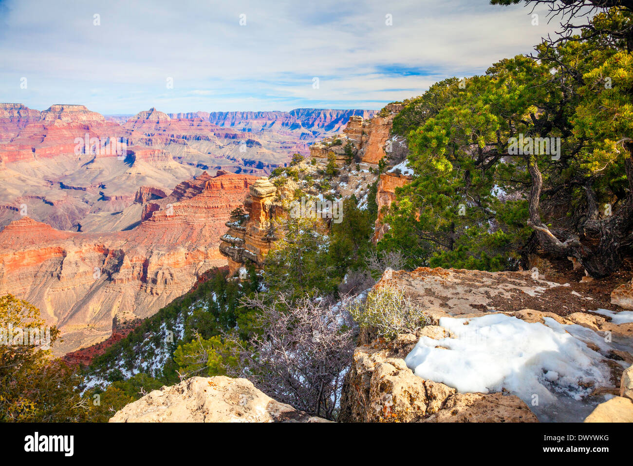 Arizona;USA;America;Grand Canyon National Park, Winter 2014;snow ...