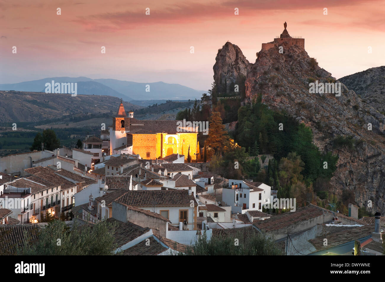 Panoramic view, Castril, Granada-province, Region of Andalusia, Spain ...