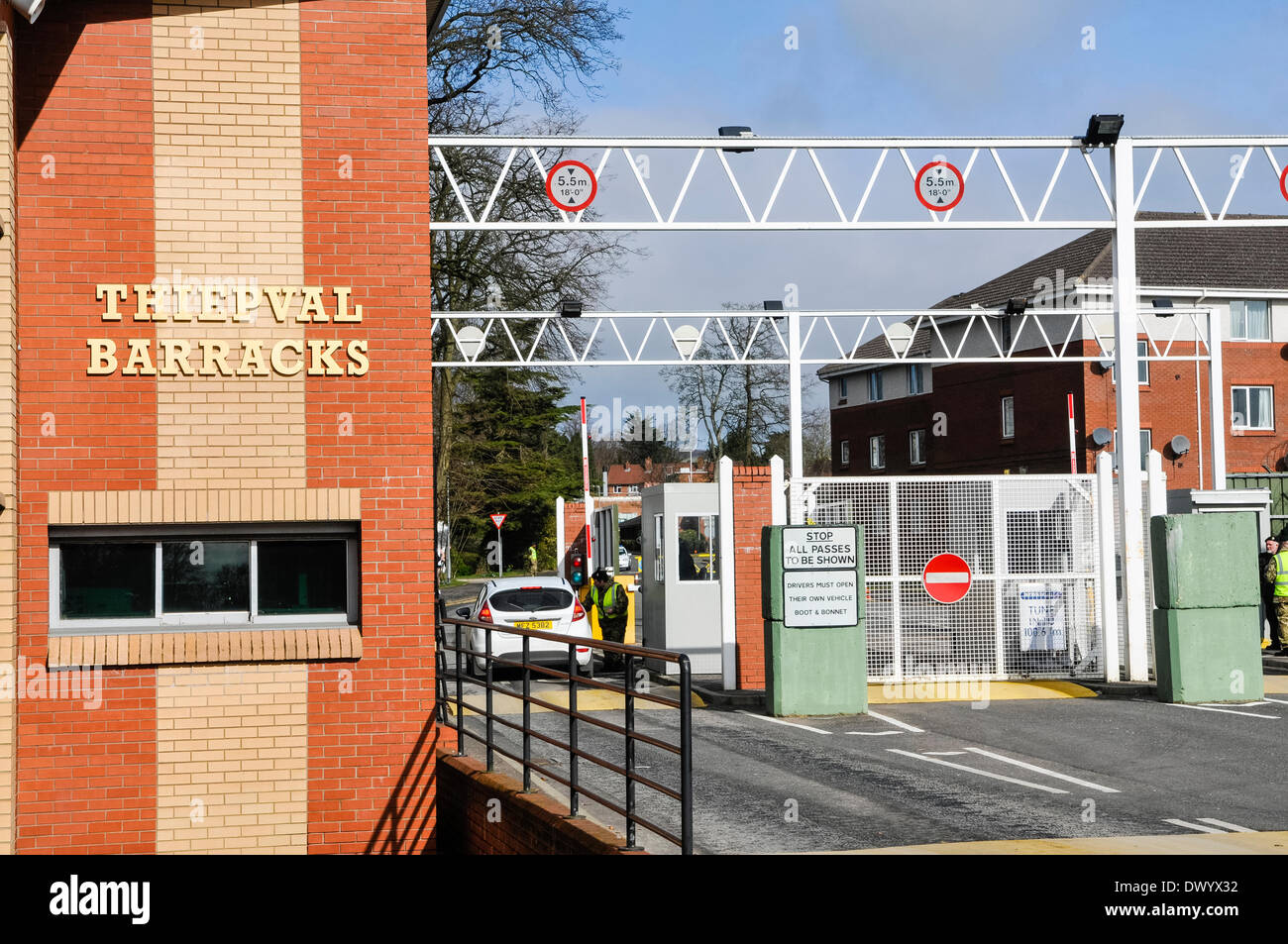 Military base entrance checkpoint High Resolution Stock Photography and ...