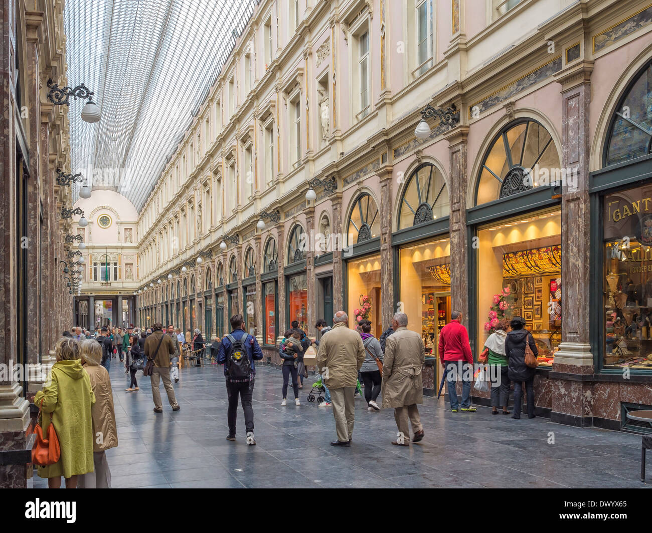 The Galeries Royales Saint-Hubert arcade in Brussels, Belgium Stock ... The Galeries Royales Saint-Hubert arcade in Brussels, Belgium Stock ...