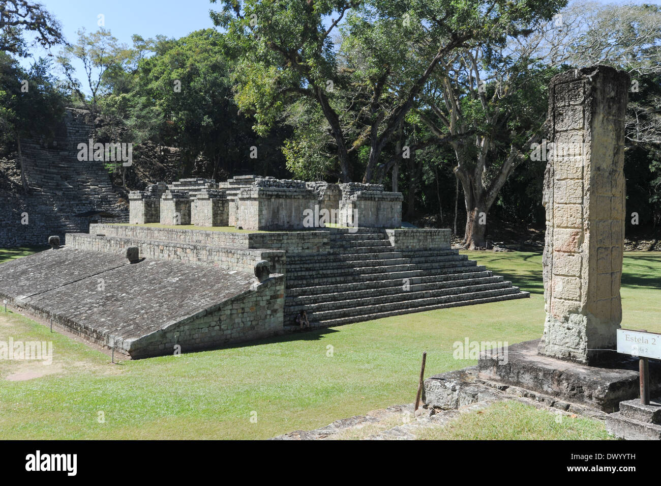 The Mayan ruins of Copan on Honduras Stock Photo - Alamy