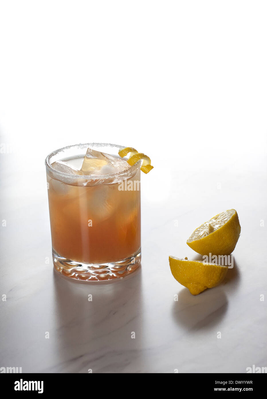 pink citrus cocktail Stock Photo - Alamy