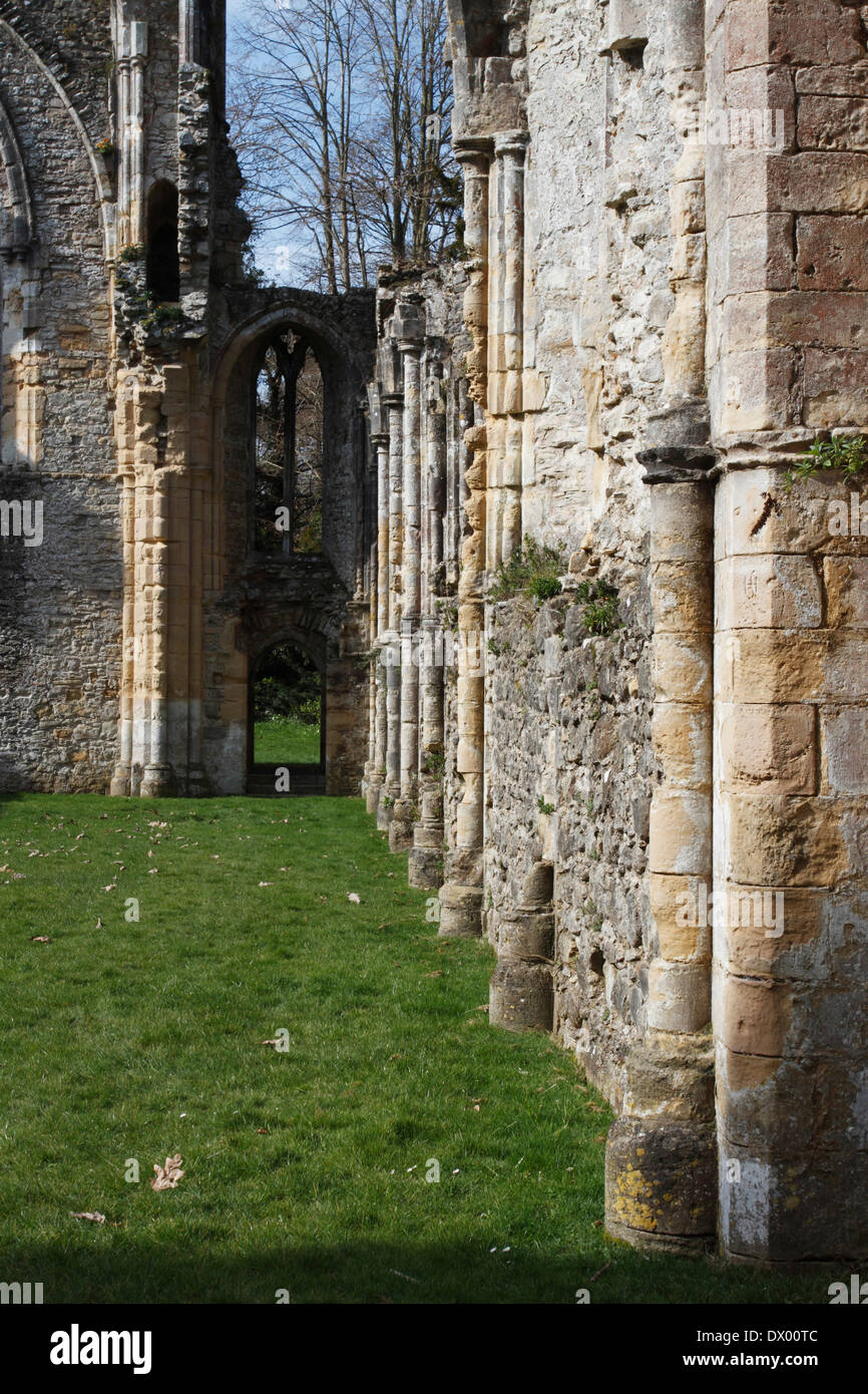 Netley Abbey ruins in early spring Stock Photo - Alamy