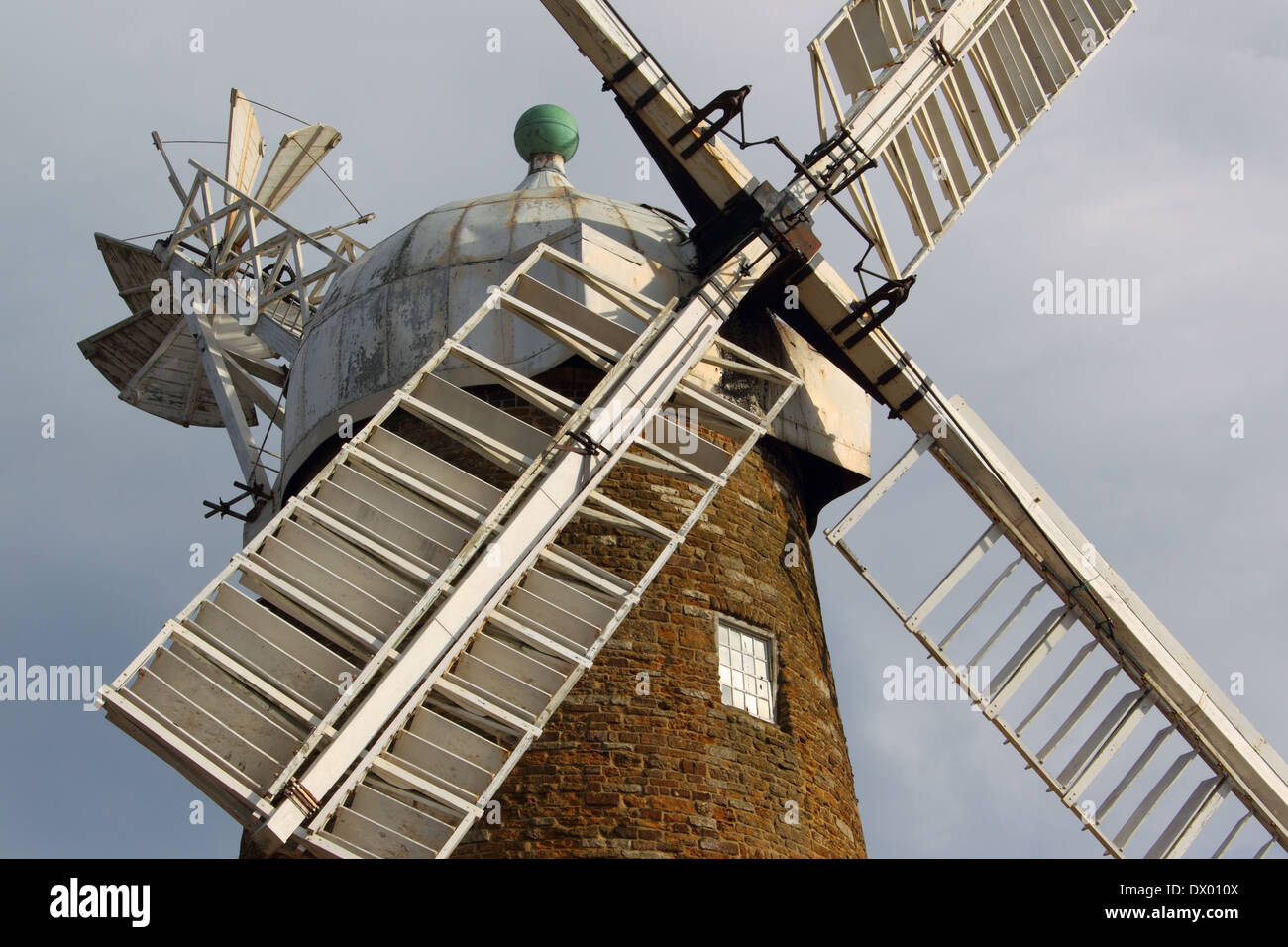 working windmill at Whissendine, Rutland, 6 storey, built 1809 Stock ...