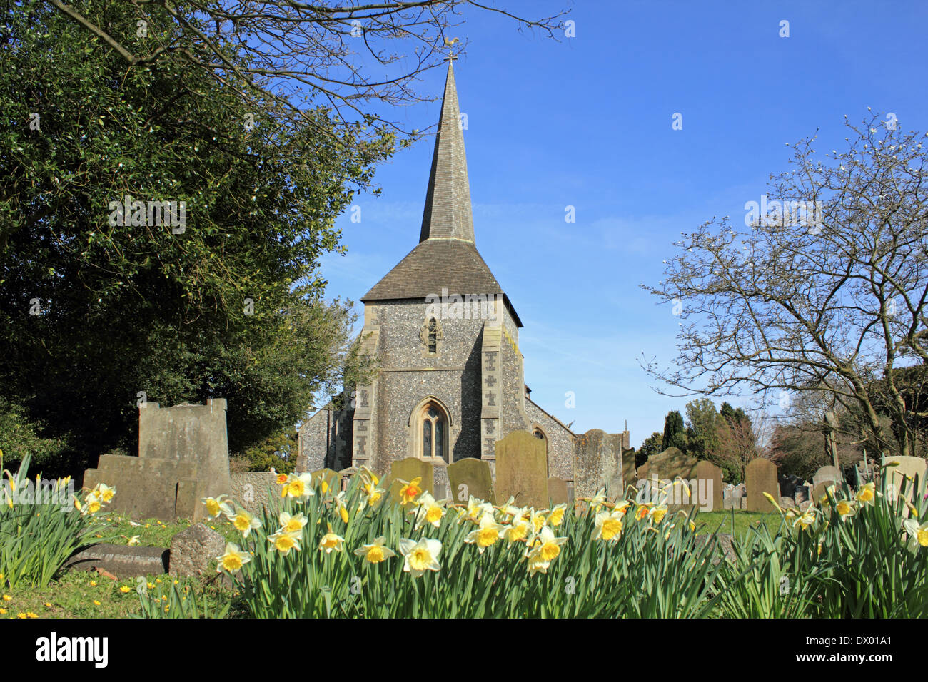 All Saints Church Banstead, Surrey, England Stock Photo - Alamy