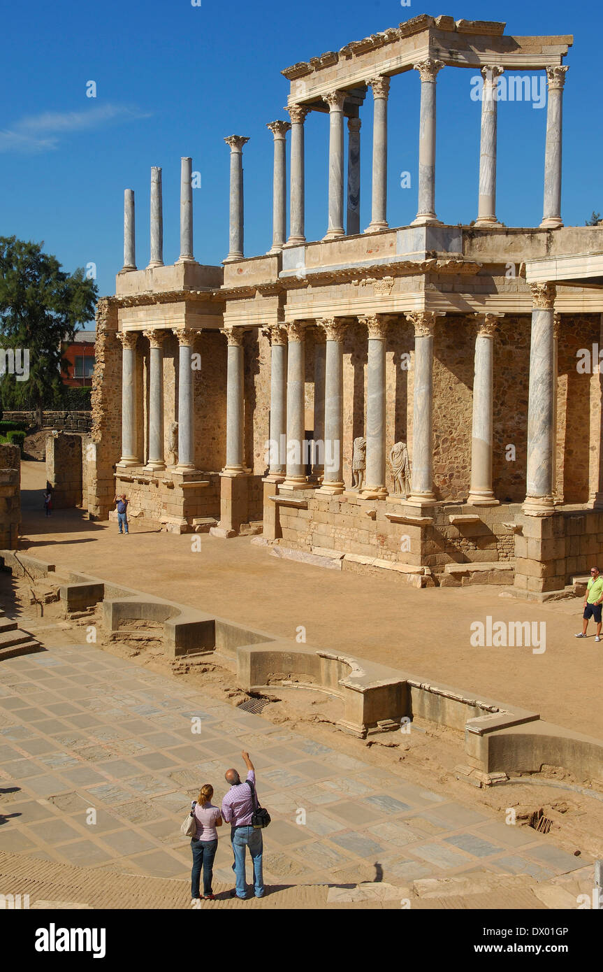 Roman theatre, Merida Stock Photo - Alamy