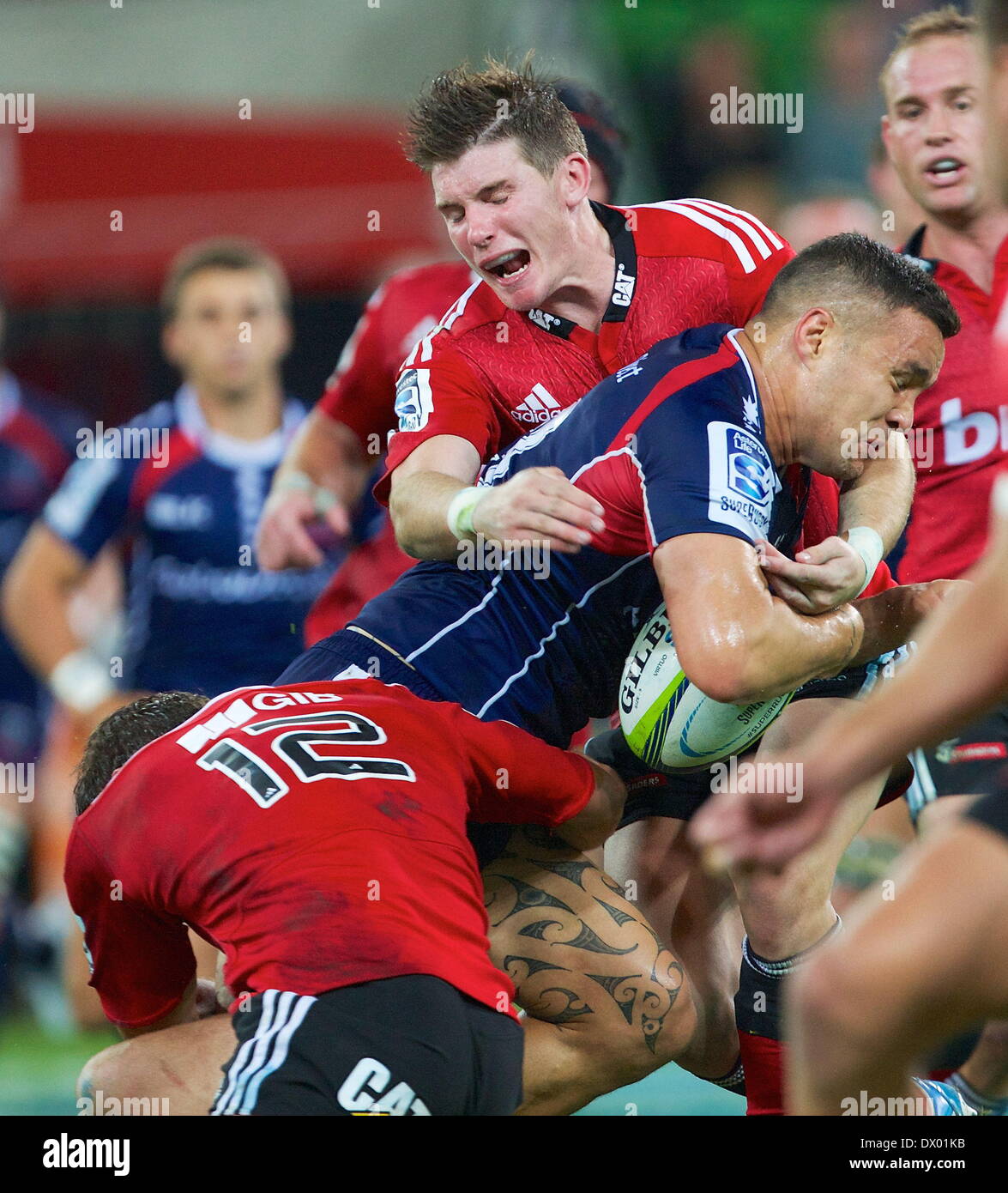 Melbourne, Australia. 14th Mar, 2014. TAMATI ELLISON of the Melbourne ...