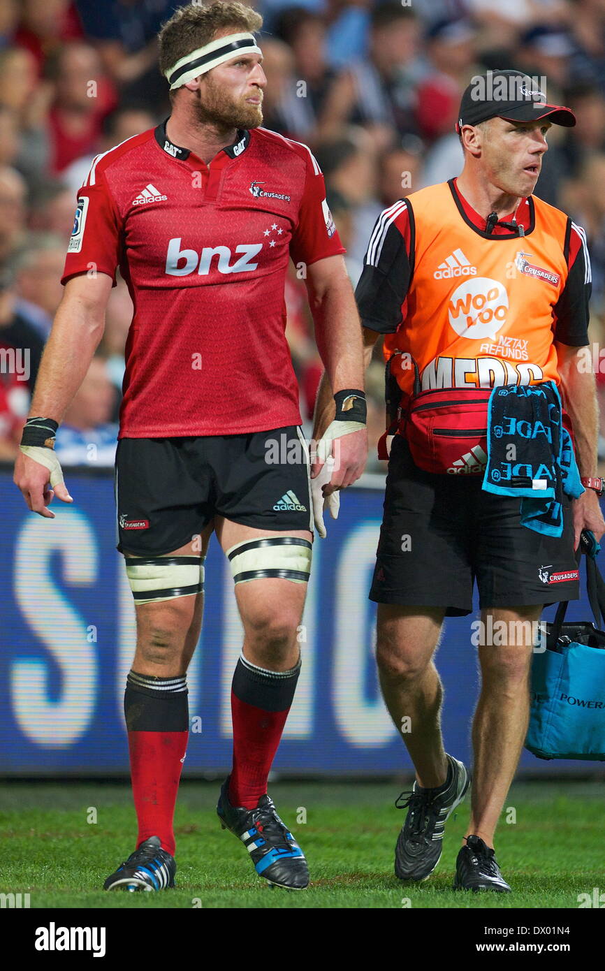 Melbourne, Australia. 14th Mar, 2014. KIERAN READ (C) of the Crusaders ...