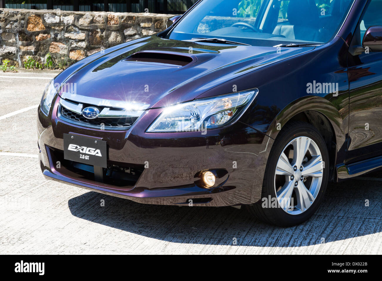 Subaru EXIGA 2.0GT 2013 Model Deep Purple Body Color Stock Photo - Alamy