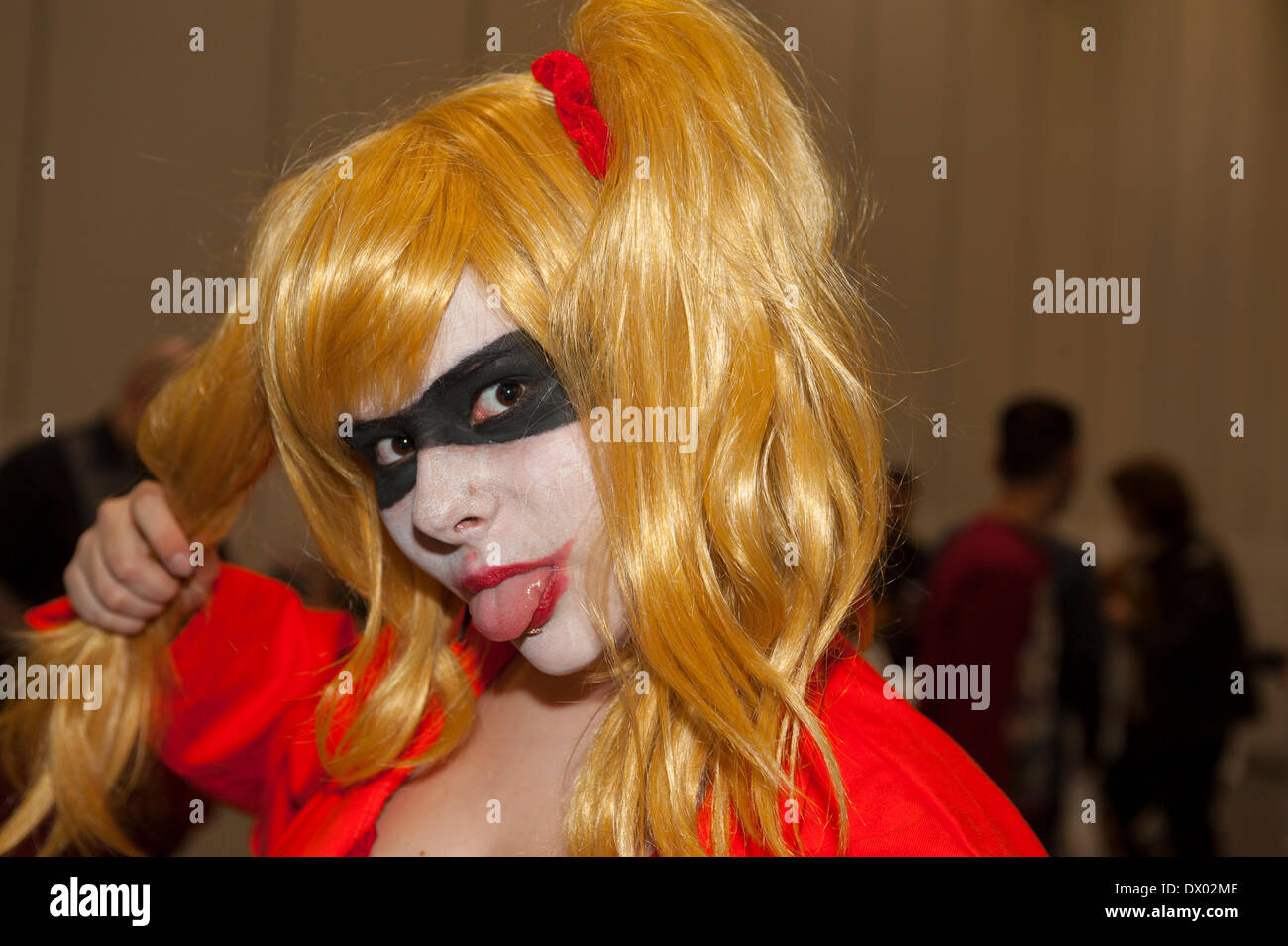 ExCel, London UK. 15th March, 2014. A cosplay visitor at ExCel London ...