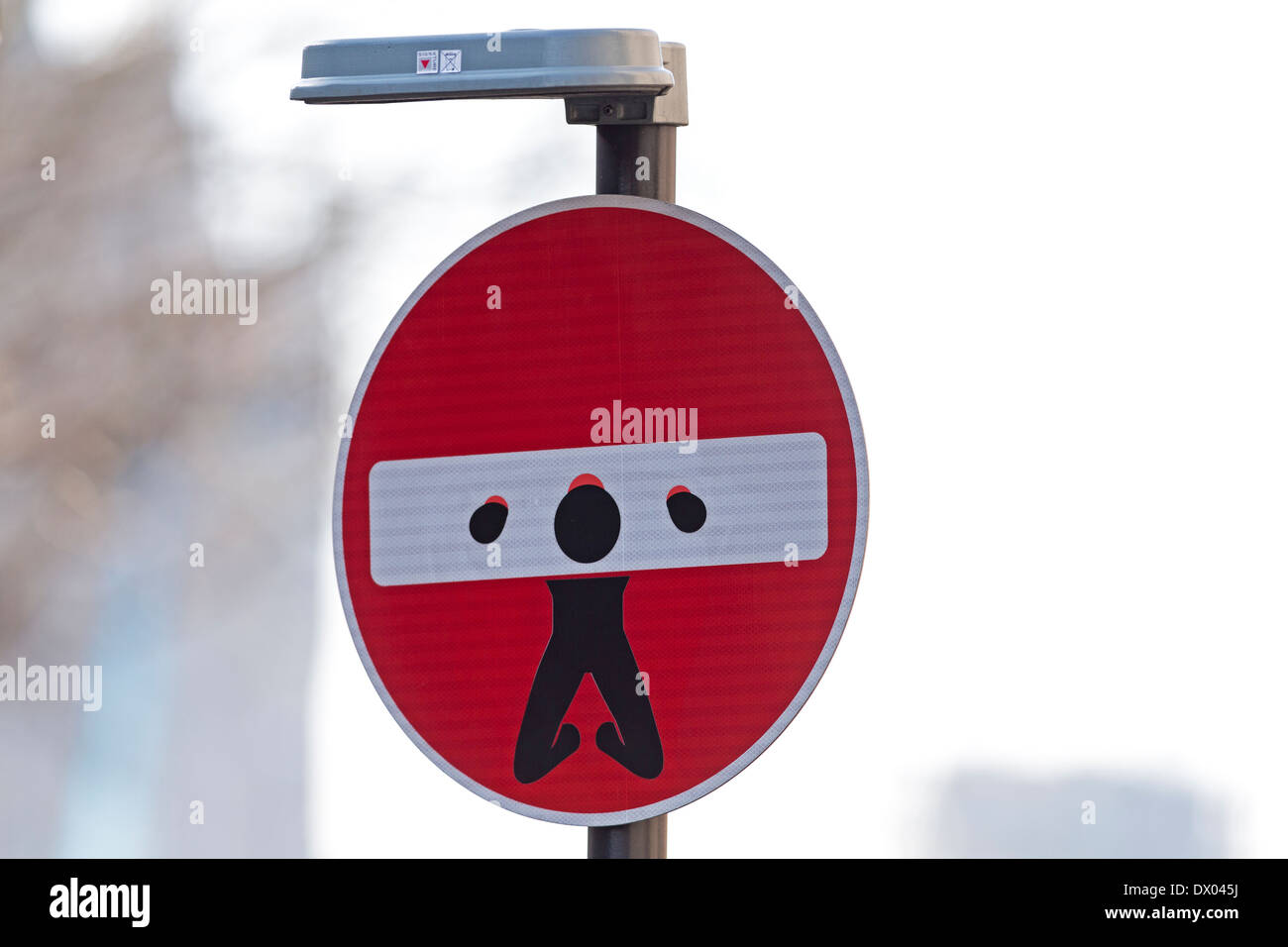 Graffiti on no entry street hi-res stock photography and images - Alamy