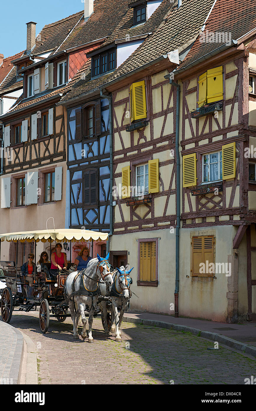 Horse cart in Colmar, France Stock Photo - Alamy