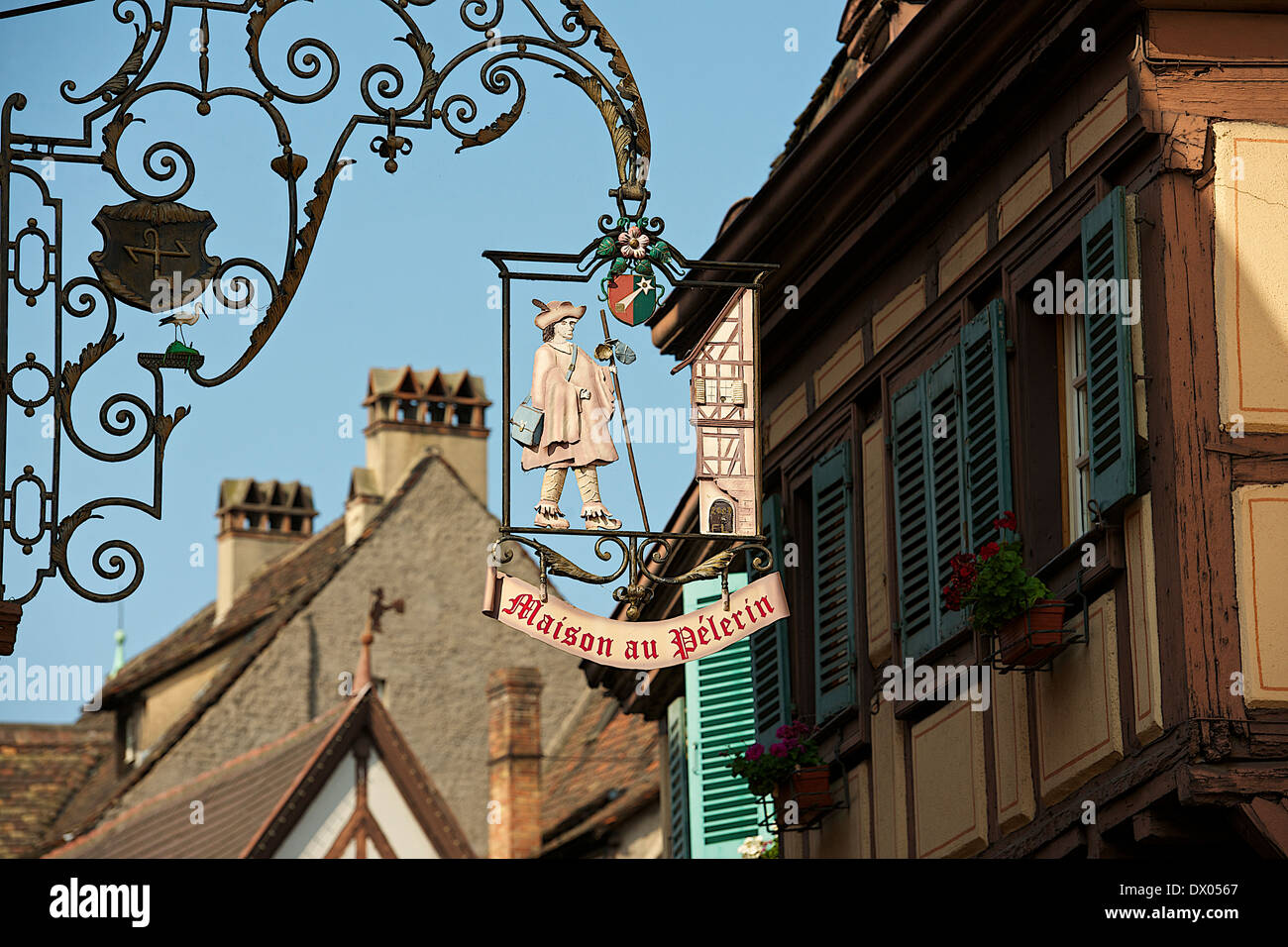 Classic signage in Colmar, France Stock Photo - Alamy