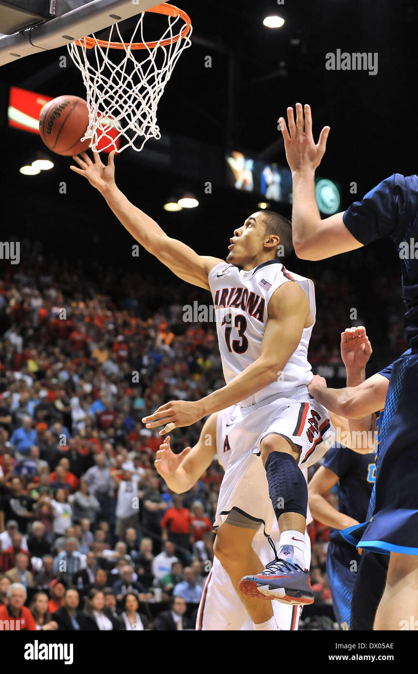 Las Vegas, NV, USA. 15th Mar, 2014. Arizona Wildcats guard Nick Johnson ...