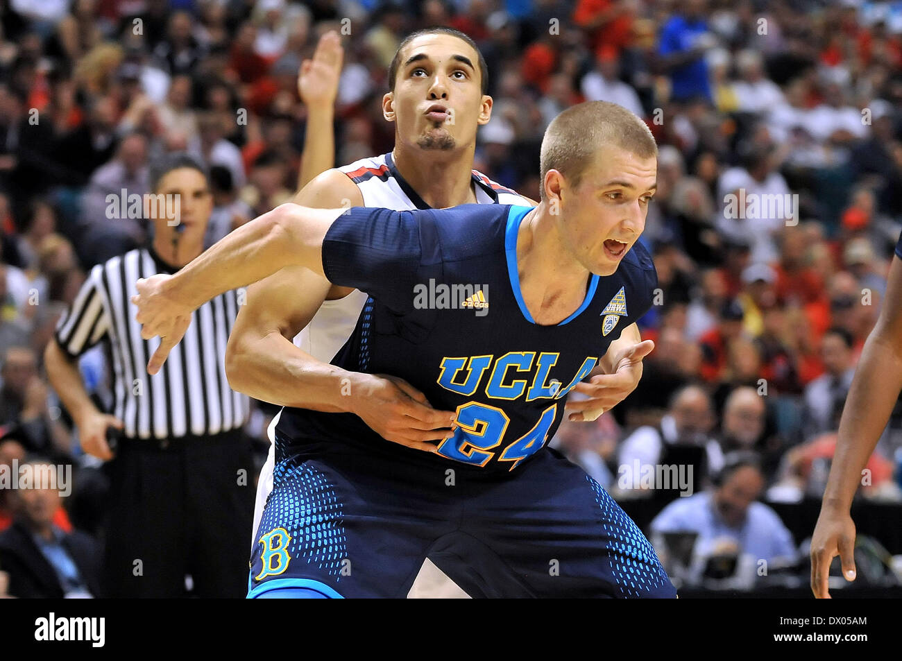 Las Vegas, NV, USA. 15th Mar, 2014. UCLA Bruins forward Travis Wear #24 ...