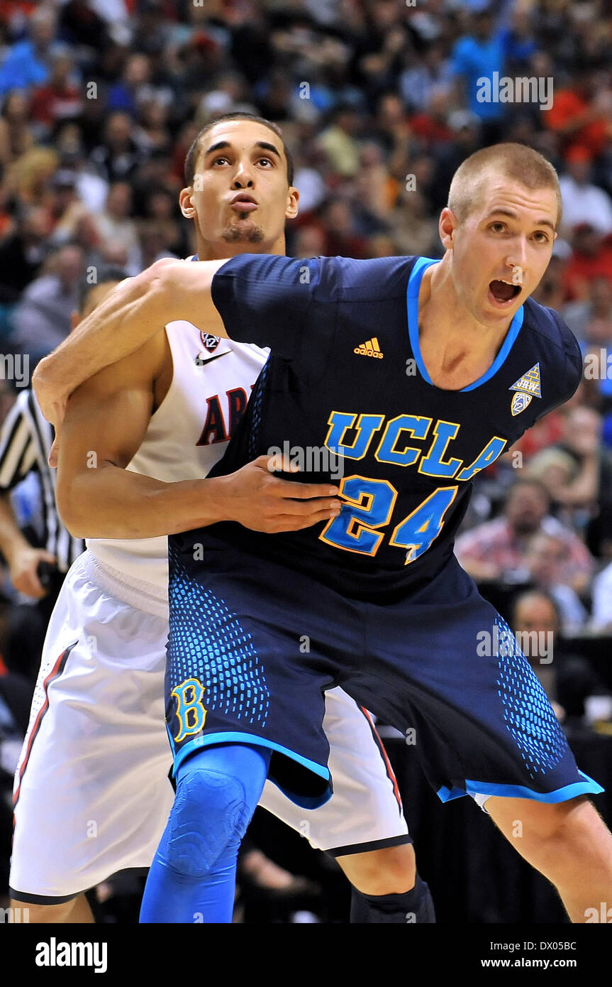 Las Vegas, NV, USA. 15th Mar, 2014. UCLA Bruins forward Travis Wear #24 ...