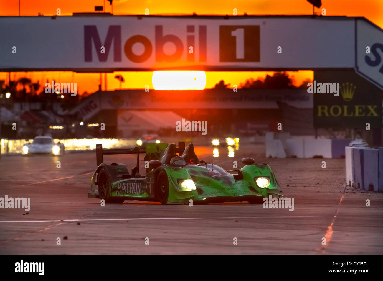 Car race track sunset hi-res stock photography and images - Alamy