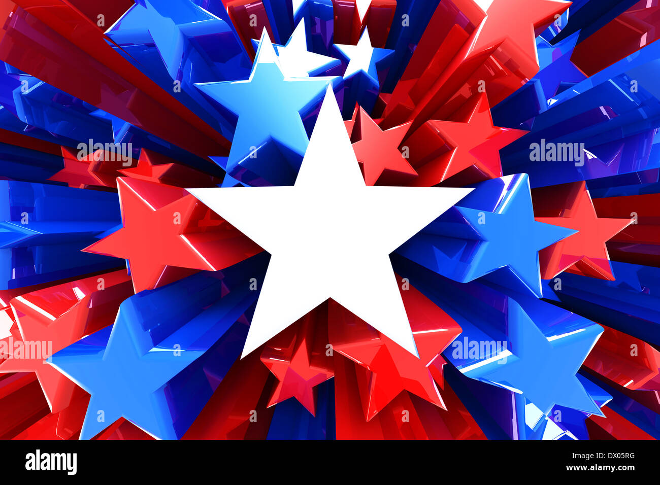 Red, white and blue stars Stock Photo - Alamy