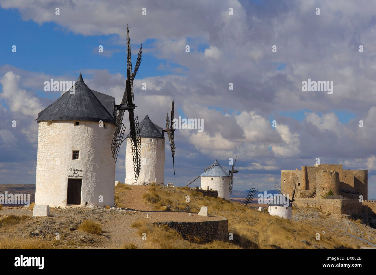 Windmills castle of the knights of st john of jerusalem hi-res stock ...