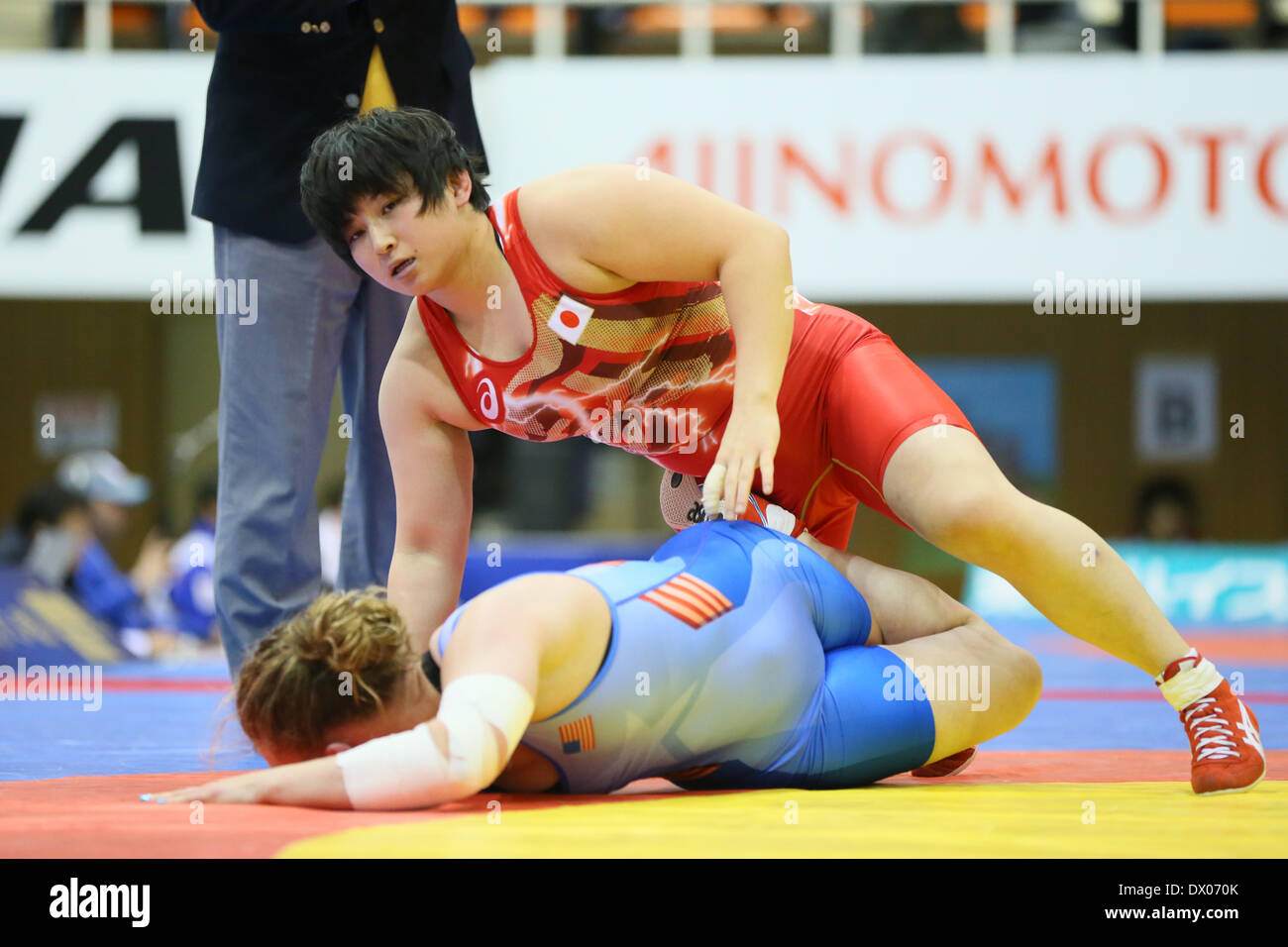 Sara Dosho (JPN), MARCH 15, 2014 - Wrestling : 2014 Female Wrestling ...