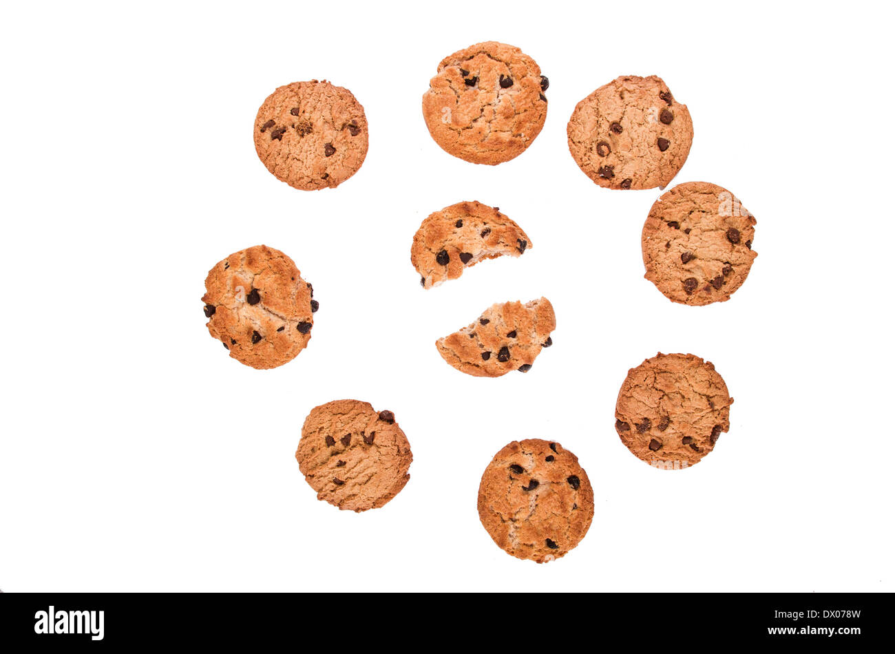 cookies on white background Stock Photo - Alamy