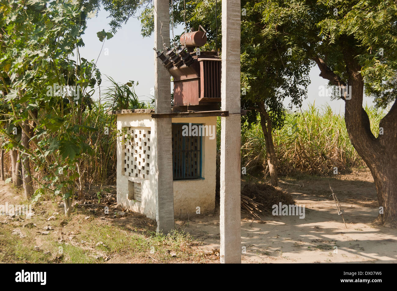 Indian Electricity of Transfarmer Stock Photo - Alamy