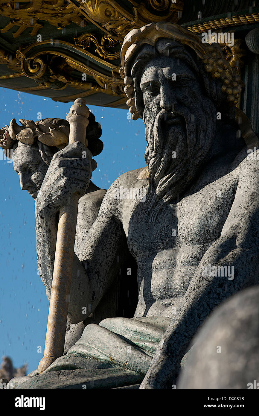 Statue at Concord Square in Paris, France Stock Photo - Alamy