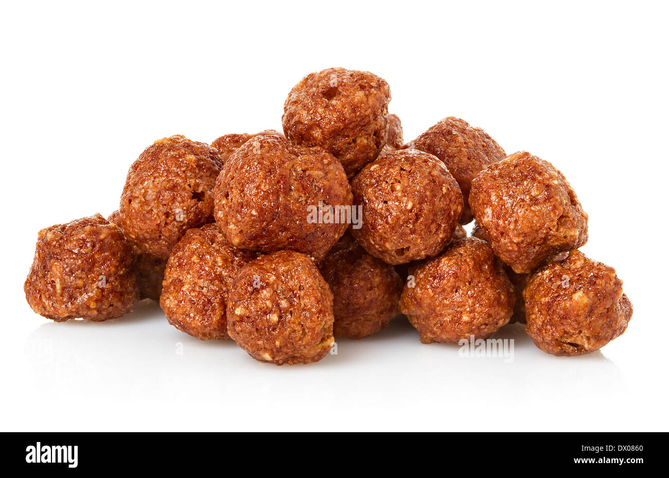 dry cereal for breakfast, isolated on white Stock Photo - Alamy