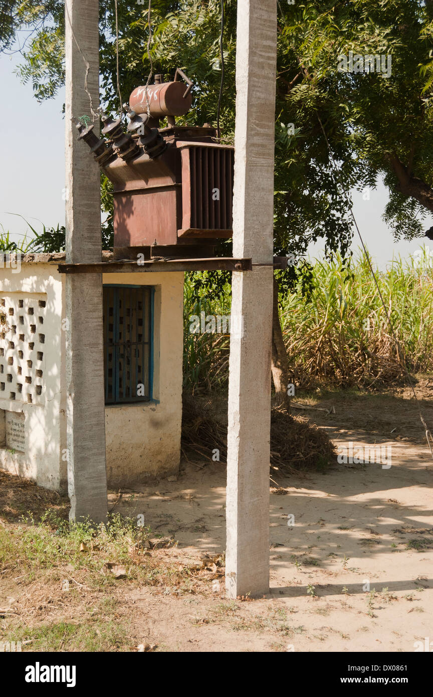 Indian Electricity of Transfarmer Stock Photo - Alamy