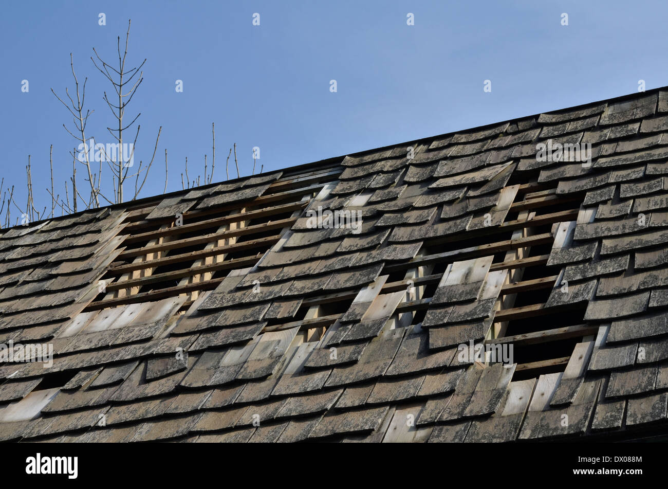 Damaged wood timber structures hi-res stock photography and images - Alamy