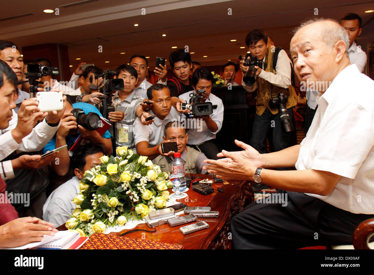 Phnom Penh, Cambodia. 16th Mar, 2014. Cambodian Prince Norodom ...