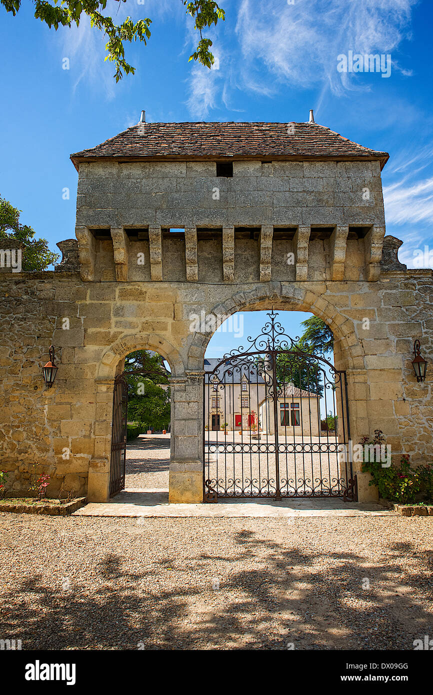 Chateau de Pressac Stock Photo - Alamy